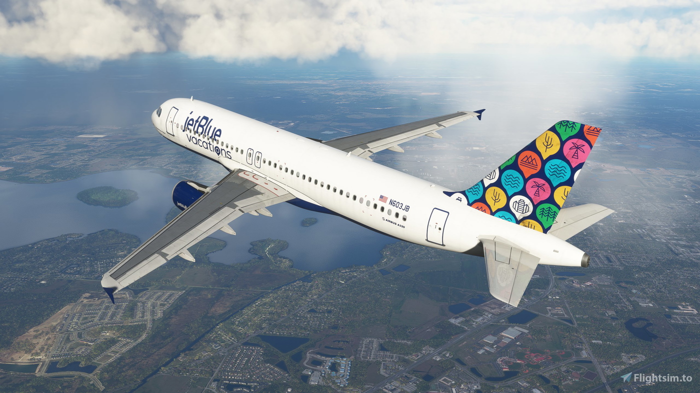 JetBlue "Vacations" [8K] - Fenix A320 for Microsoft Flight Simulator | MSFS