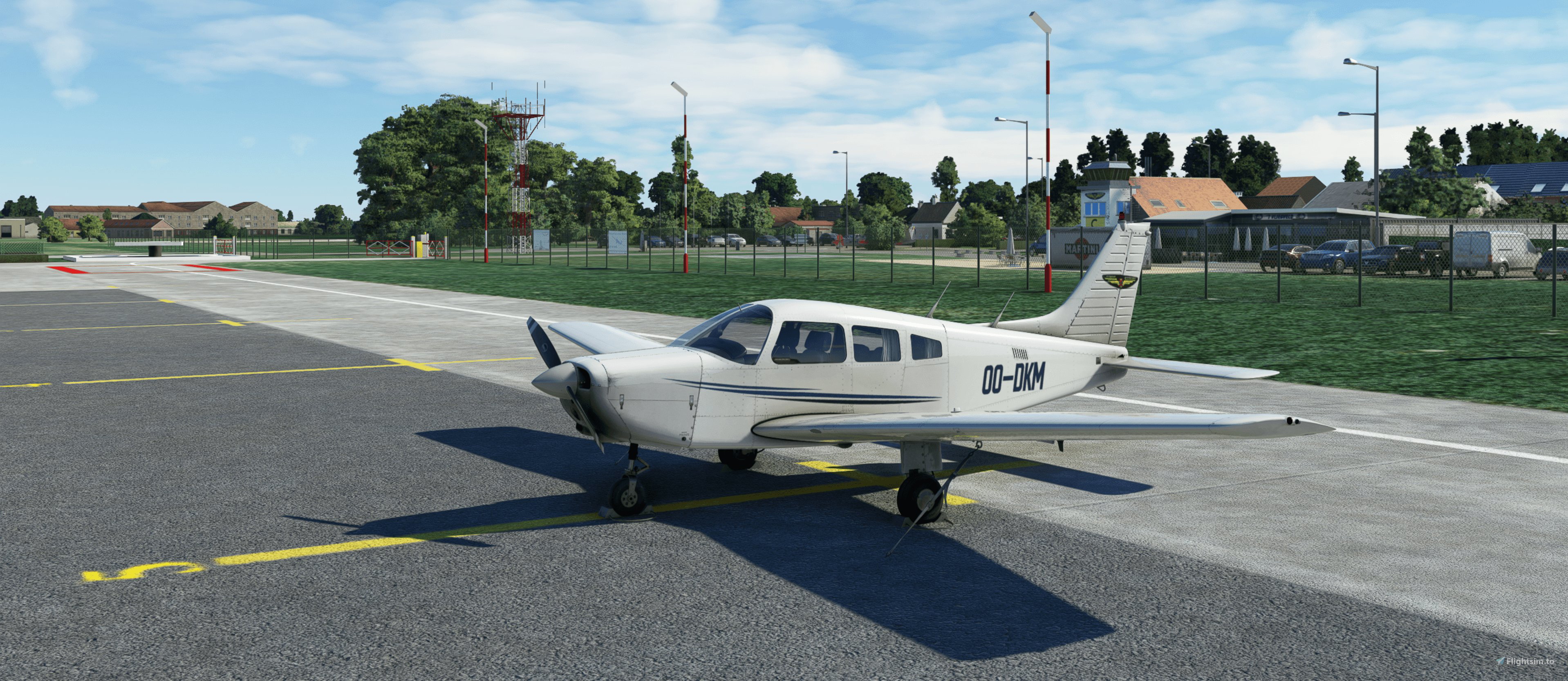 OO-DKM - JustFlight Piper P28 Warrior II - Vliegclub Grimbergen for ...