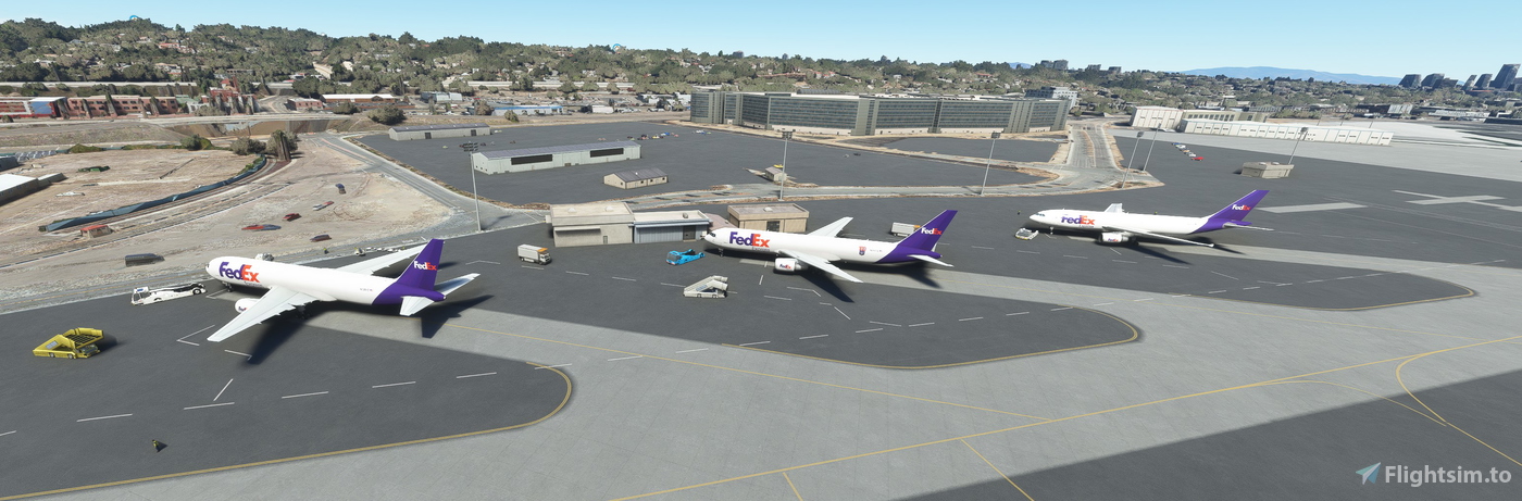 KSAN - San Diego Gate Mapping and Taxi Fix for AIG for Microsoft Flight ...