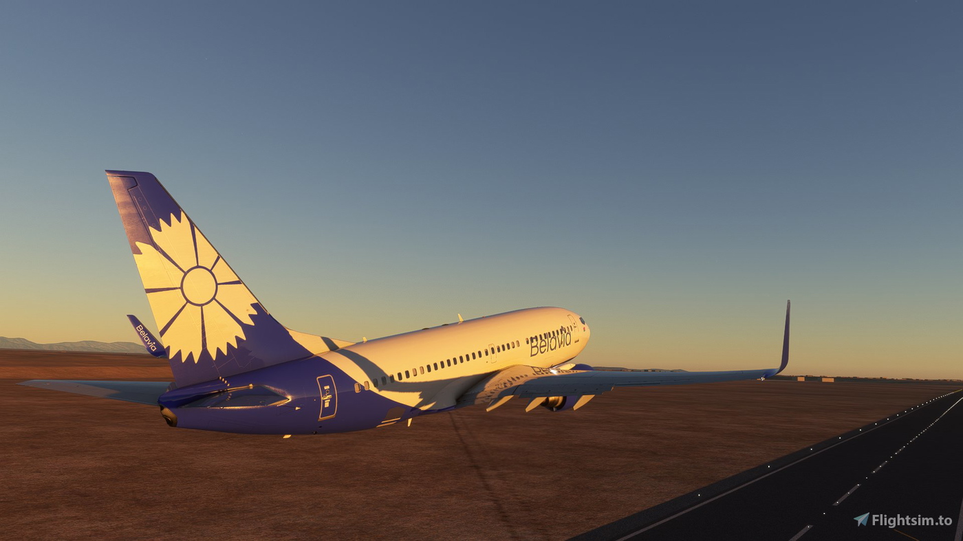 Livery Belavia New for PMDG 737-700 for Microsoft Flight Simulator | MSFS