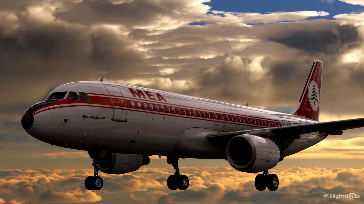 Middle East Airlines MEA 70s Retro OD-MRT 75th Anniversary Fenix A320 ...