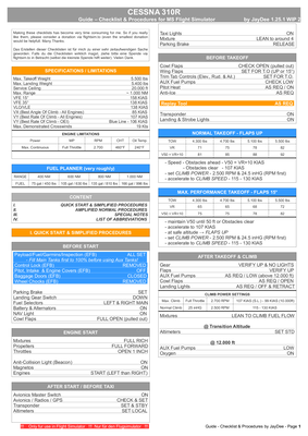 ATR 72-600 - Checklist & Procedures for Microsoft Flight Simulator | MSFS