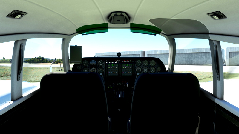 Milviz Cessna 310R - Grey Interior with Black Tablet for Microsoft ...