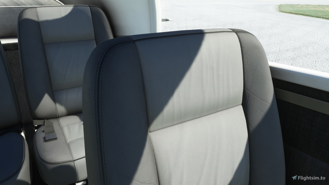 Milviz Cessna 310R - Grey Interior with Black Tablet for Microsoft ...