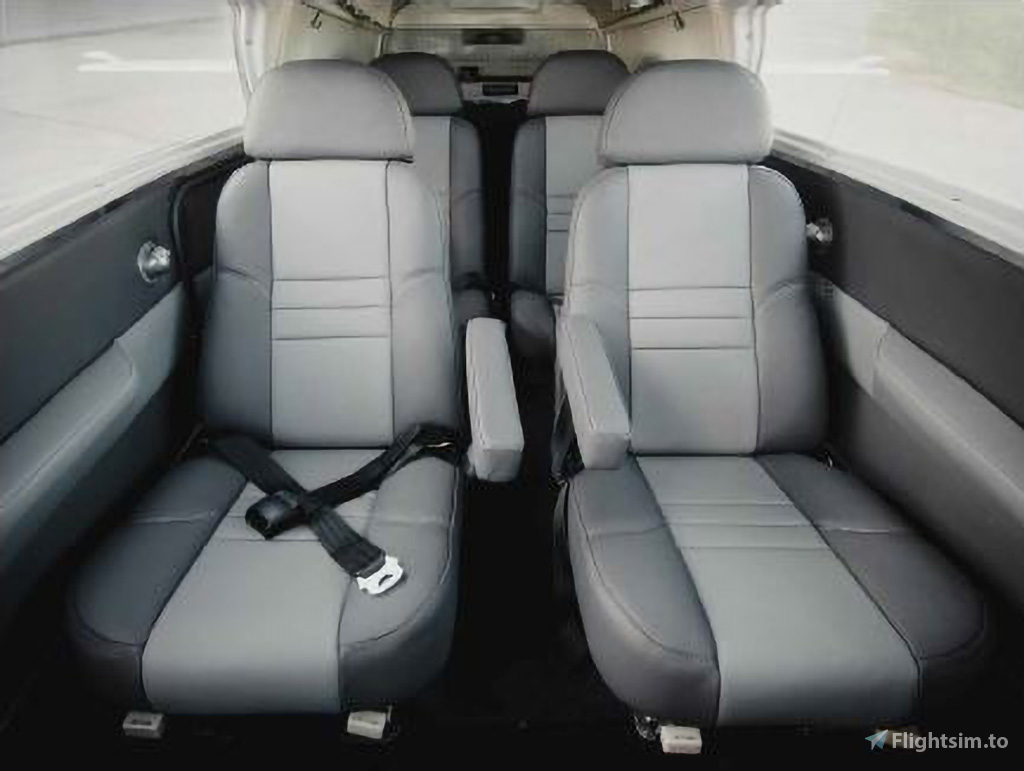 Milviz Cessna 310R - Grey Interior with Black Tablet for Microsoft ...