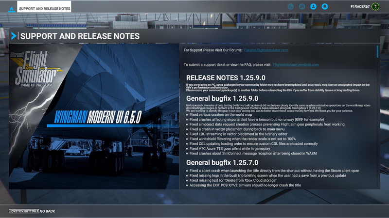 MS FS 2020 - Modern UI 2.0 for Microsoft Flight Simulator | MSFS