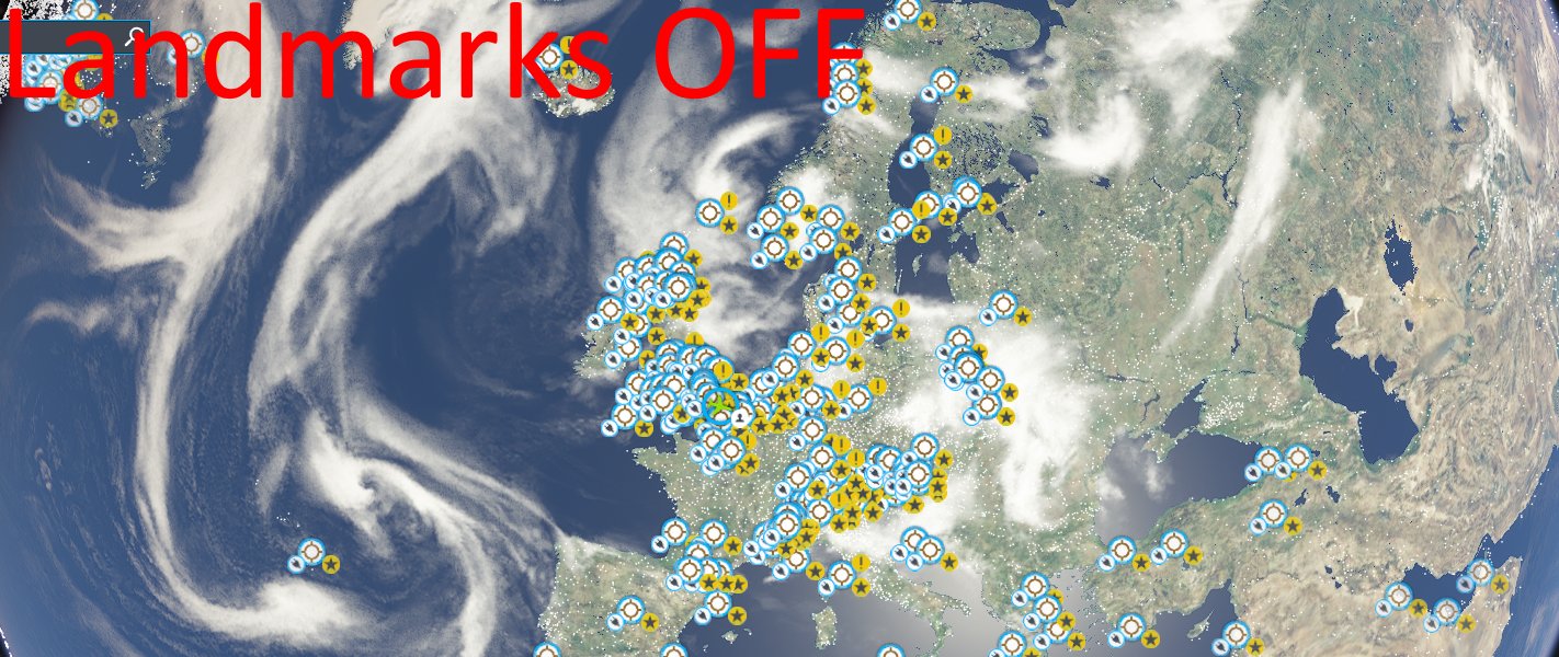 MSFS World Map - Landmarks Permanently OFF för Microsoft Flight ...