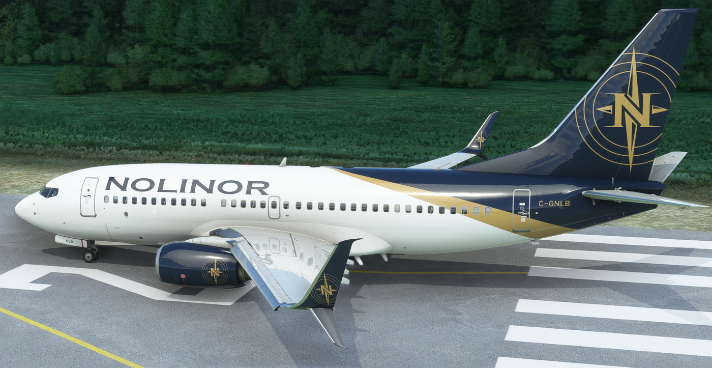 Nolinor Aviation PMDG B737-700 Scimitar winglets 对于 Microsoft Flight ...