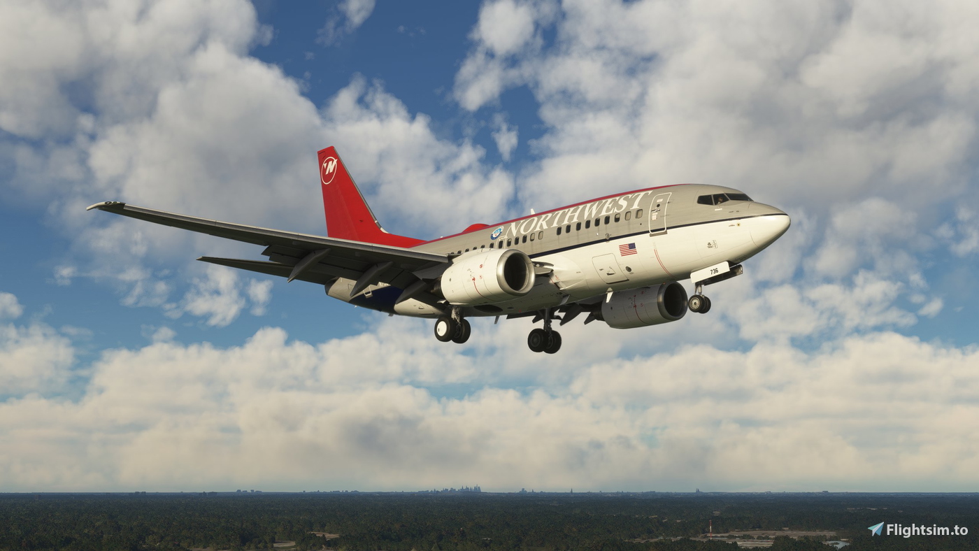Northwest (Old Colors / Fictional) - PMDG 737-600 for Microsoft Flight ...