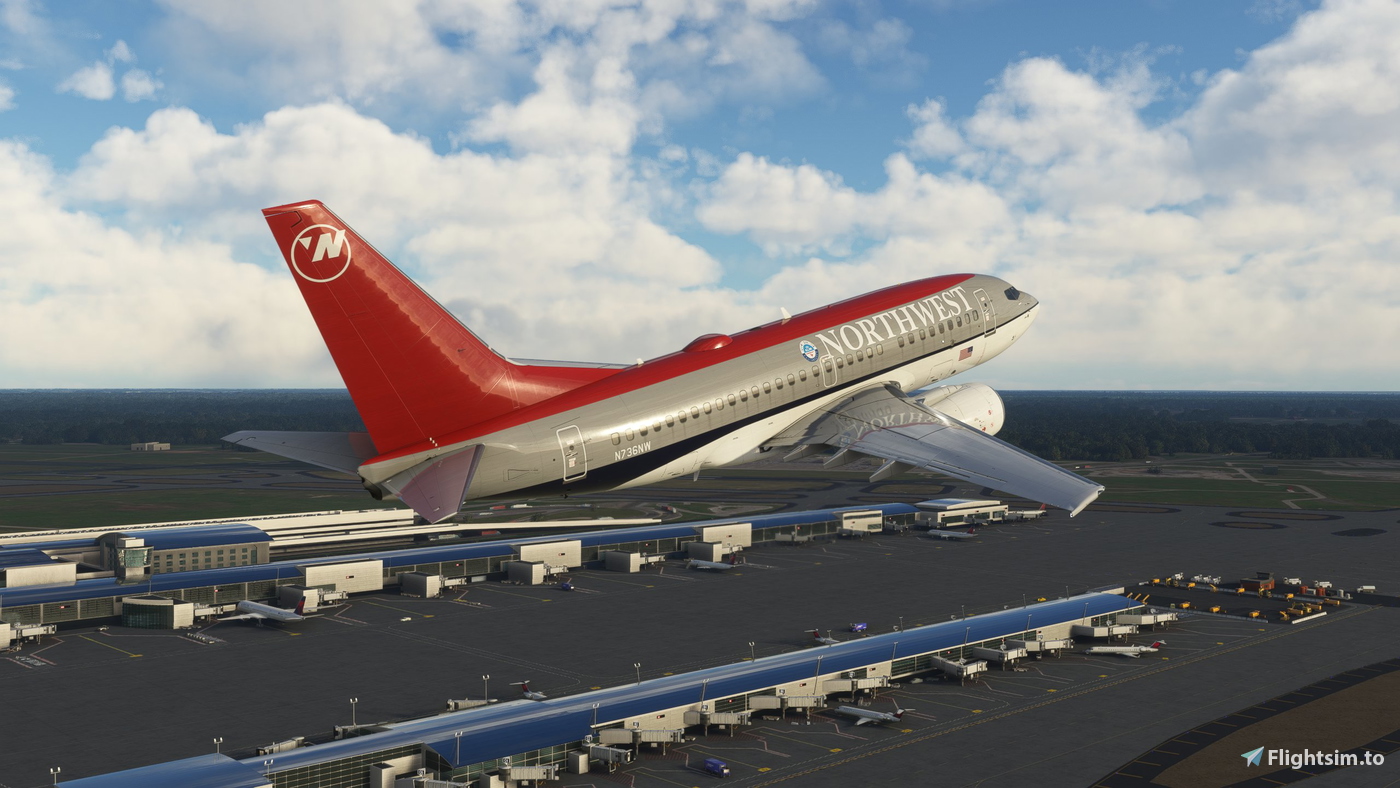 Northwest (Old Colors / Fictional) - PMDG 737-600 for Microsoft Flight ...