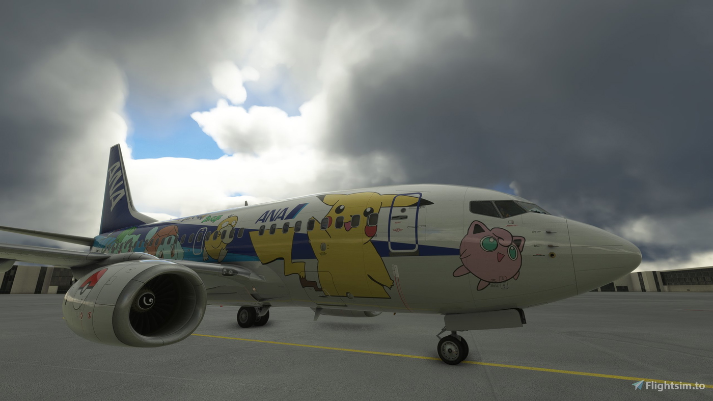 PMDG 737-600 ANA Pokemon Livery (747 Inspired) for Microsoft Flight ...