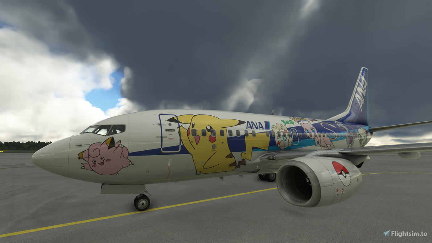 PMDG 737-600 ANA Pokemon Livery (747 Inspired) for Microsoft Flight ...