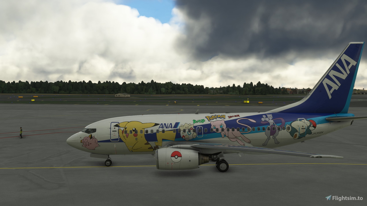 PMDG 737-600 ANA Pokemon Livery (747 Inspired) for Microsoft Flight ...
