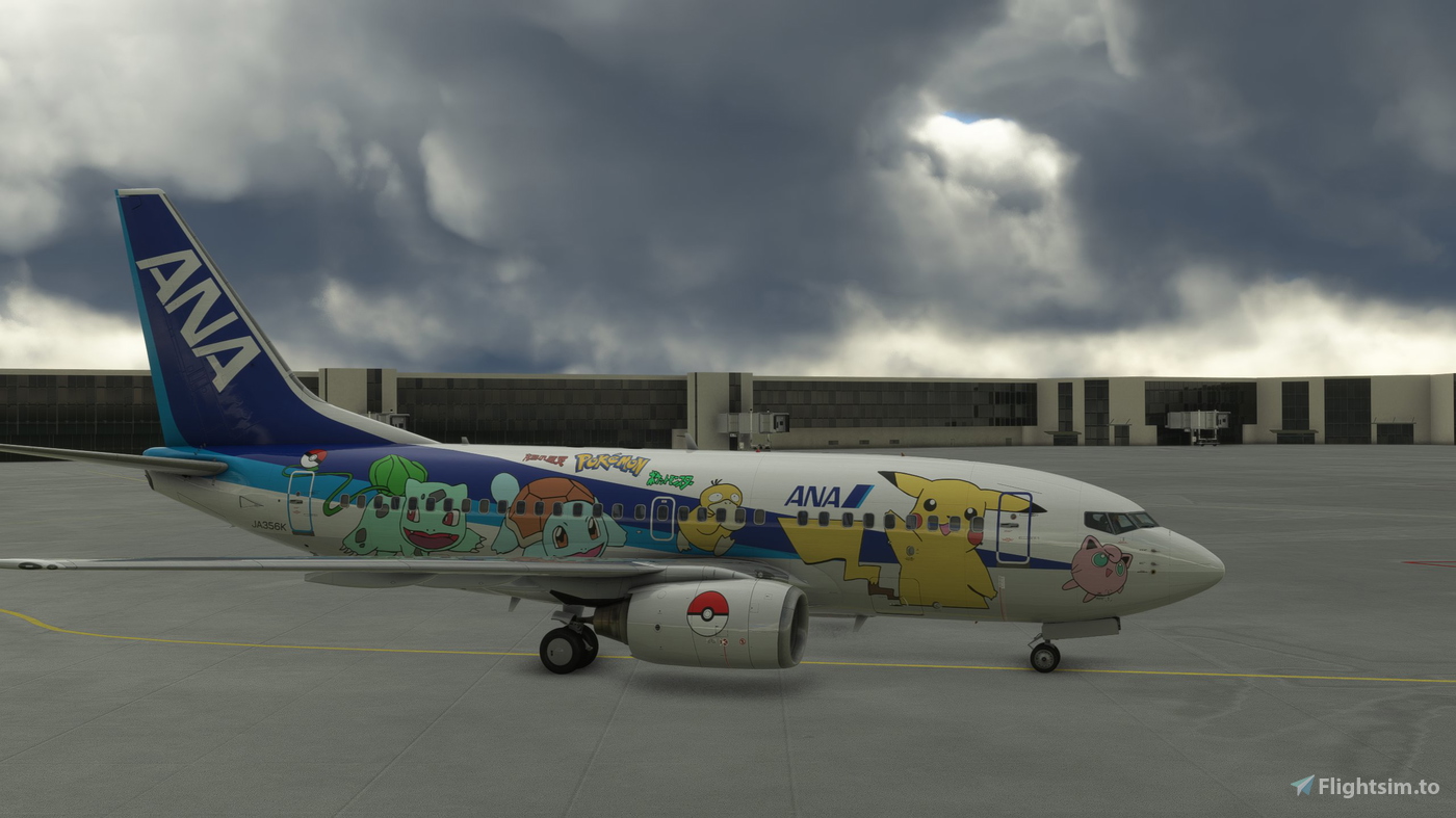 PMDG 737-600 ANA Pokemon Livery (747 Inspired) for Microsoft Flight ...