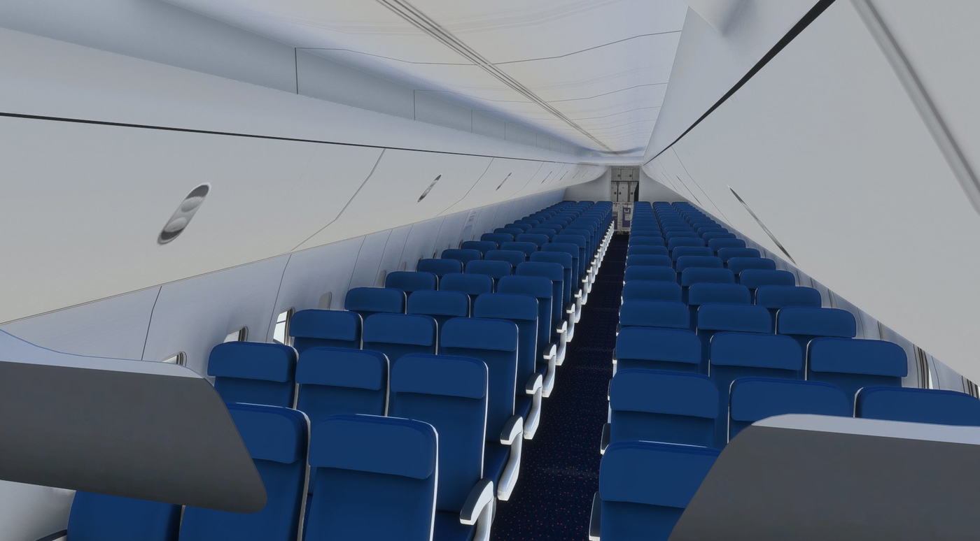 PMDG 737-700 Cabin Interior Seats for Microsoft Flight Simulator | MSFS