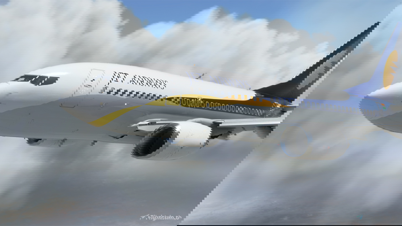 PMDG 737 700 BW Jet Airways (India) VT-JNG for Microsoft Flight ...