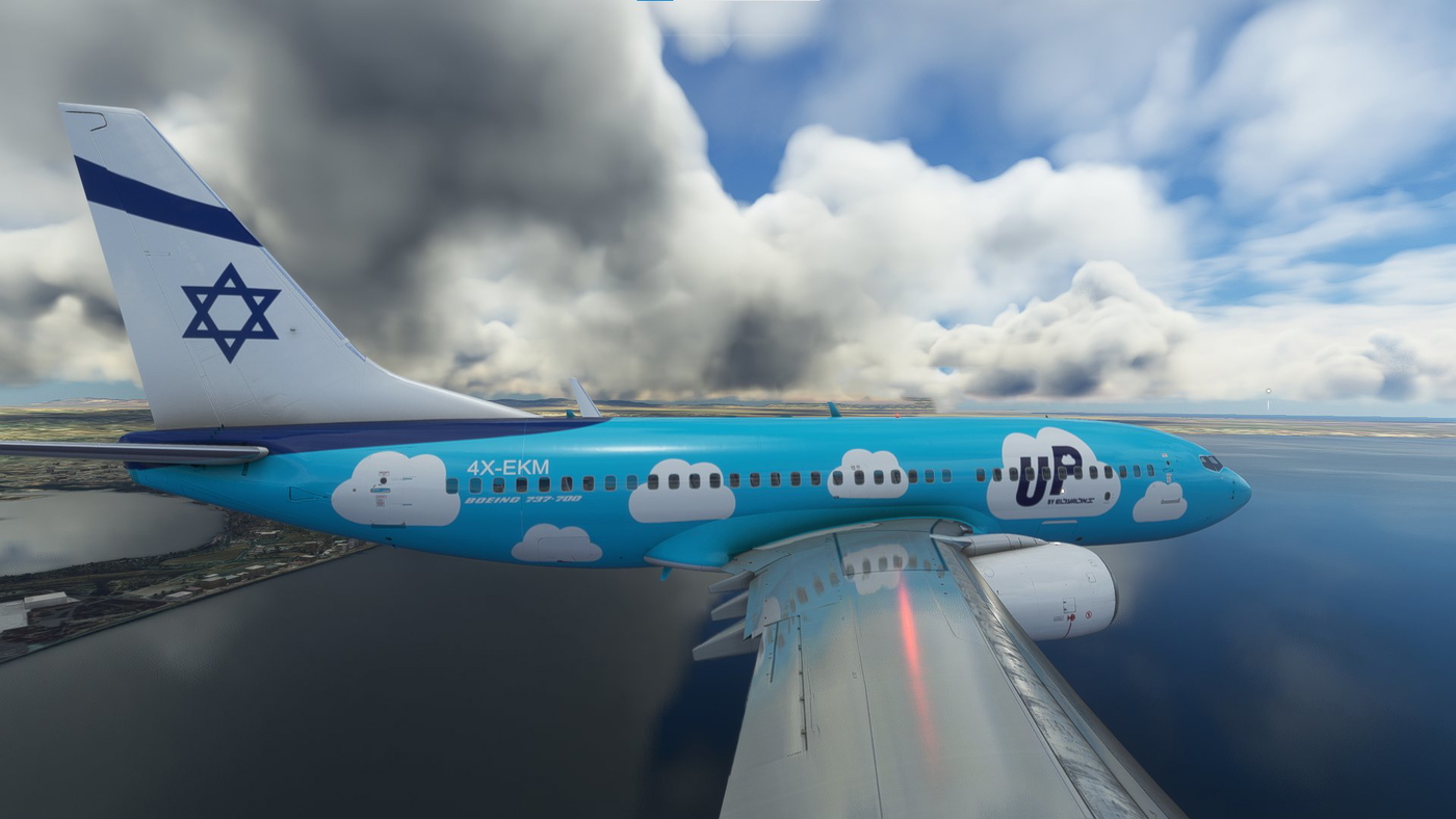 PMDG 737-700 EL AL UP LIVERY (OLD) for Microsoft Flight Simulator | MSFS