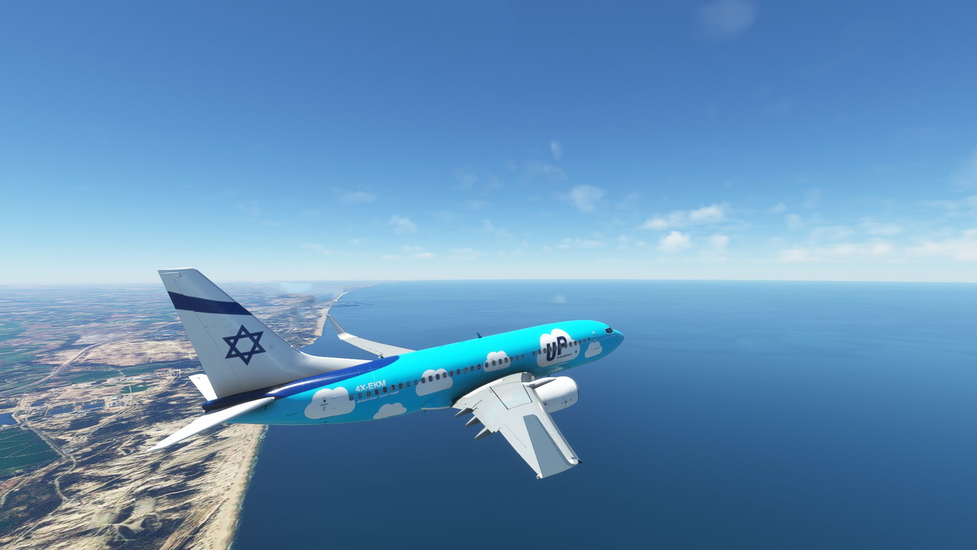PMDG 737-700 EL AL UP LIVERY (OLD) for Microsoft Flight Simulator | MSFS