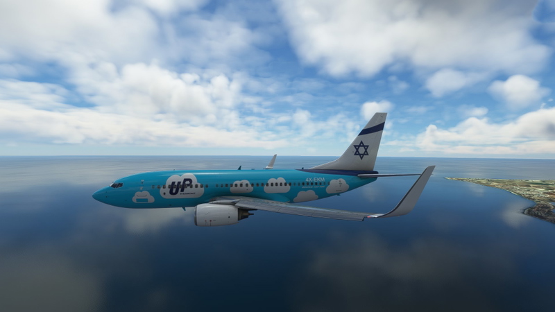 PMDG 737-700 EL AL UP LIVERY (OLD) for Microsoft Flight Simulator | MSFS