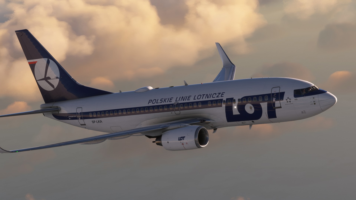 PMDG 737-700 PLL "LOT" old livery for Microsoft Flight Simulator | MSFS