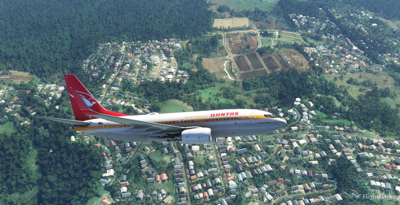 PMDG 737-700 Qantas (Retro Roo 1) VH-XZP for Microsoft Flight Simulator ...