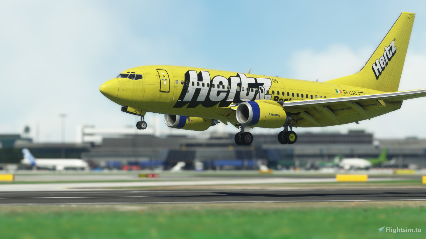 PMDG 737-700 Ryanair Hertz Logojet for Microsoft Flight Simulator | MSFS