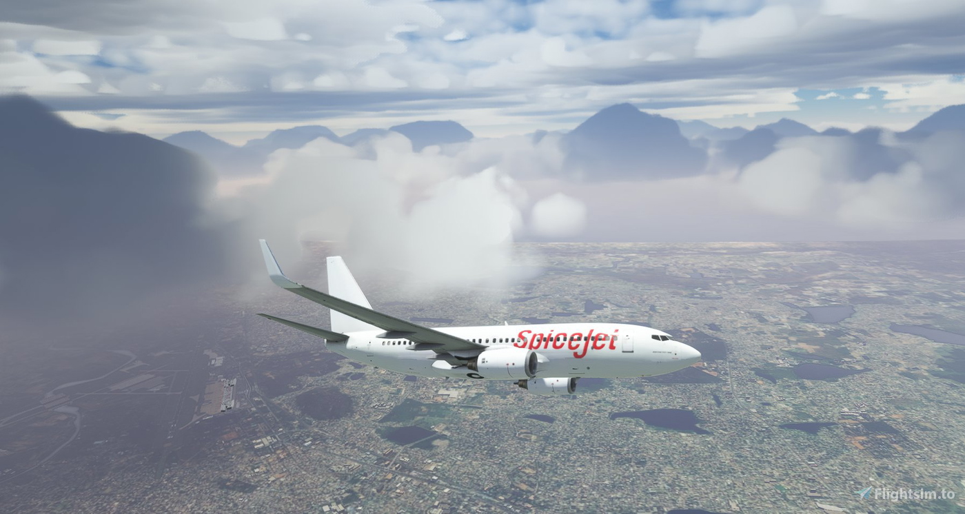 PMDG 737-700 VT-SLA SpiceJet livery for Microsoft Flight Simulator | MSFS
