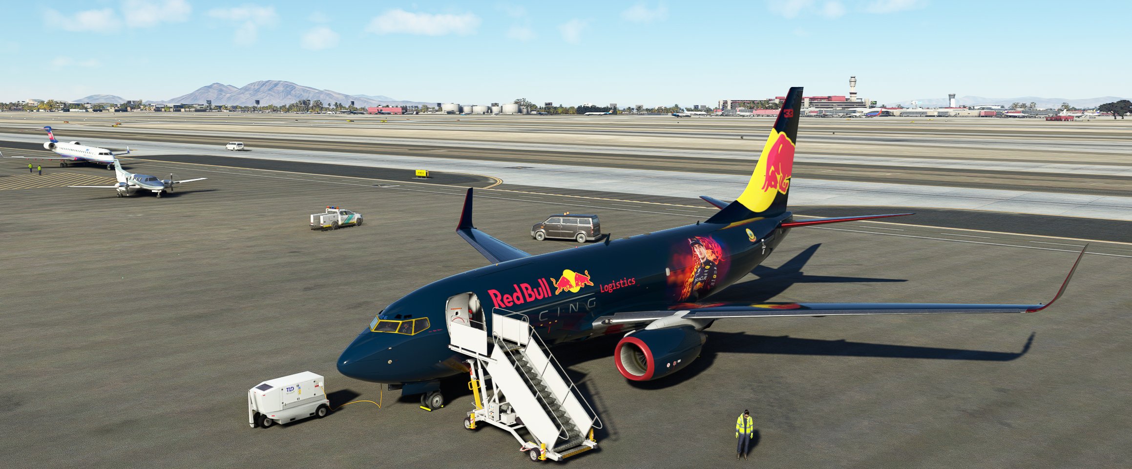 PMDG 737-700BDSF | Red Bull Racing Logistics | N-42069 | fictional ...