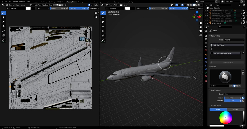 Threads - PMDG 737-700 Blender Paintkit for Microsoft Flight Simulator ...