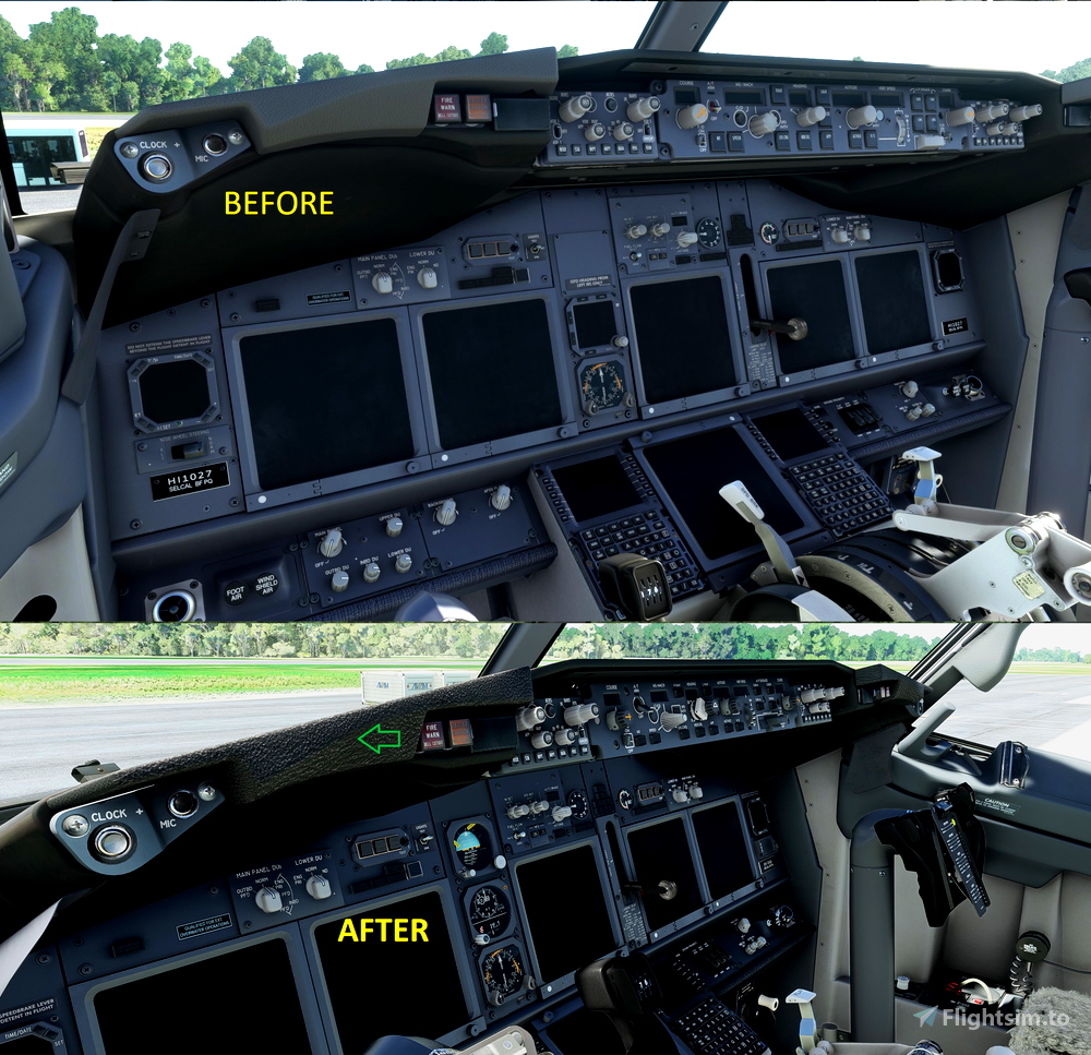 PMDG 737 Cockpit Grey Color Adjustment for Microsoft Flight Simulator ...