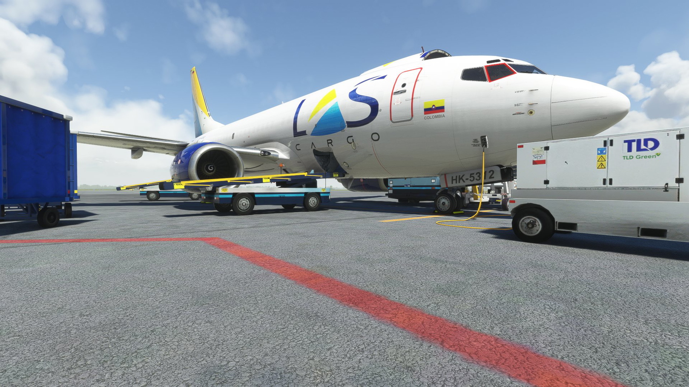 PMDG B737 BDSF LAS Cargo HK-5312 のために Microsoft Flight Simulator | MSFS