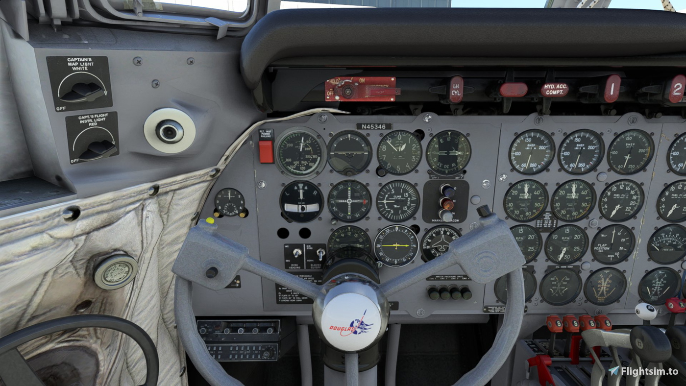 PMDG DC-6B TWA (N45346) для Microsoft Flight Simulator | MSFS