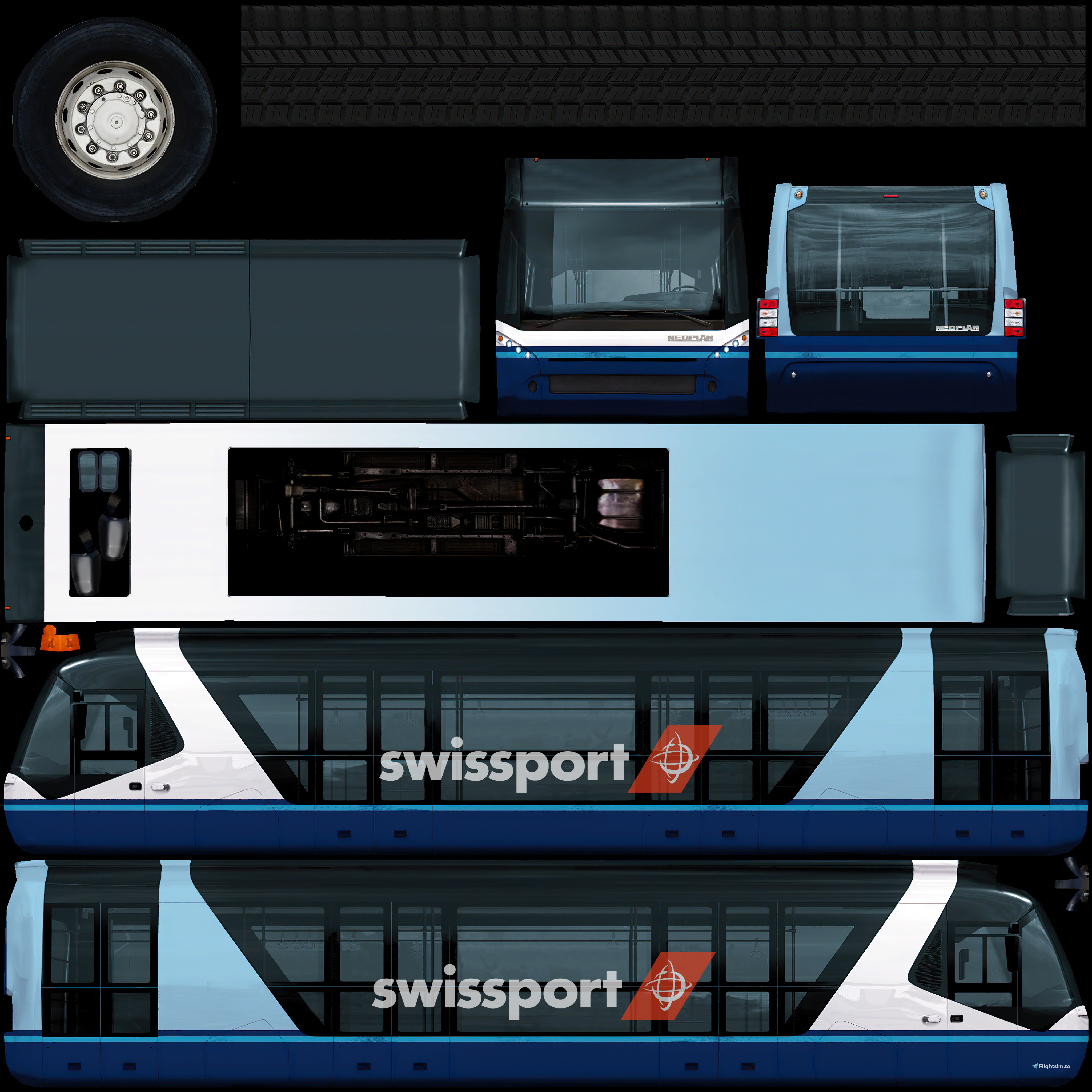 PMDG Passenger Bus - Swissport livery - MSFS Add-on - Flightsim.to
