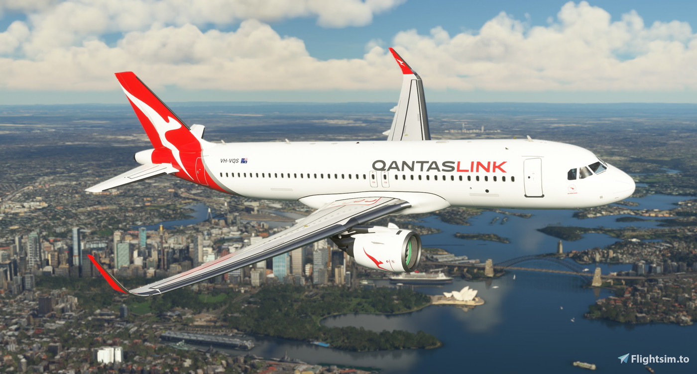 [8K] QantasLink A32NX 对于 Microsoft Flight Simulator | MSFS