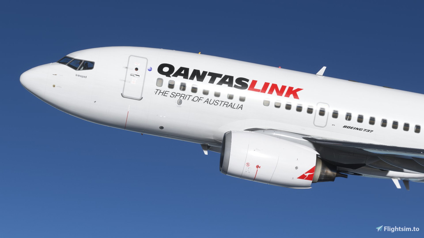 QantasLink (Fictional) 1984-2007 Style PMDG Boeing 737-600 - 8K 对于 ...