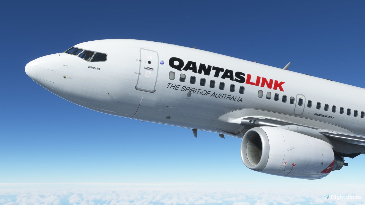 QantasLink (Fictional) 1984-2007 Style PMDG Boeing 737-600 - 8K 对于 ...