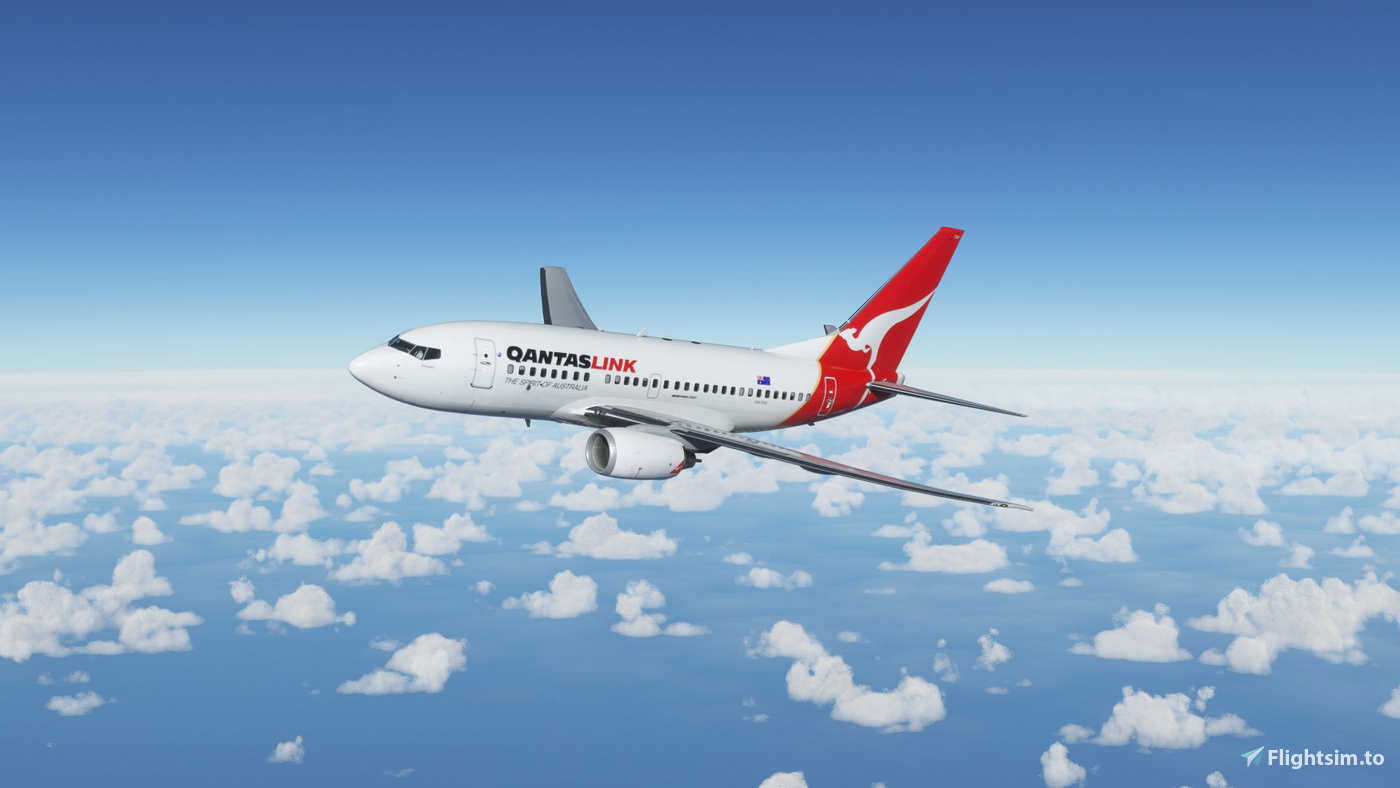 QantasLink (Fictional) 1984-2007 Style PMDG Boeing 737-600 - 8K 对于 ...