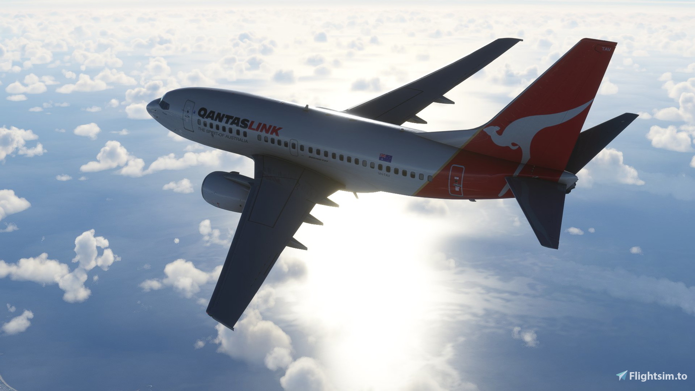 QantasLink (Fictional) 1984-2007 Style PMDG Boeing 737-600 - 8K 对于 ...