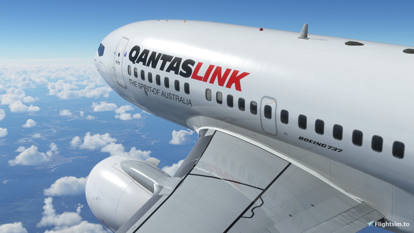 QantasLink (Fictional) 1984-2007 Style PMDG Boeing 737-600 - 8K 对于 ...