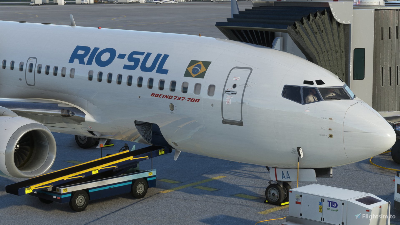 Rio Sul 737-700 PR-SAA 90s Livery PMDG for Microsoft Flight Simulator ...
