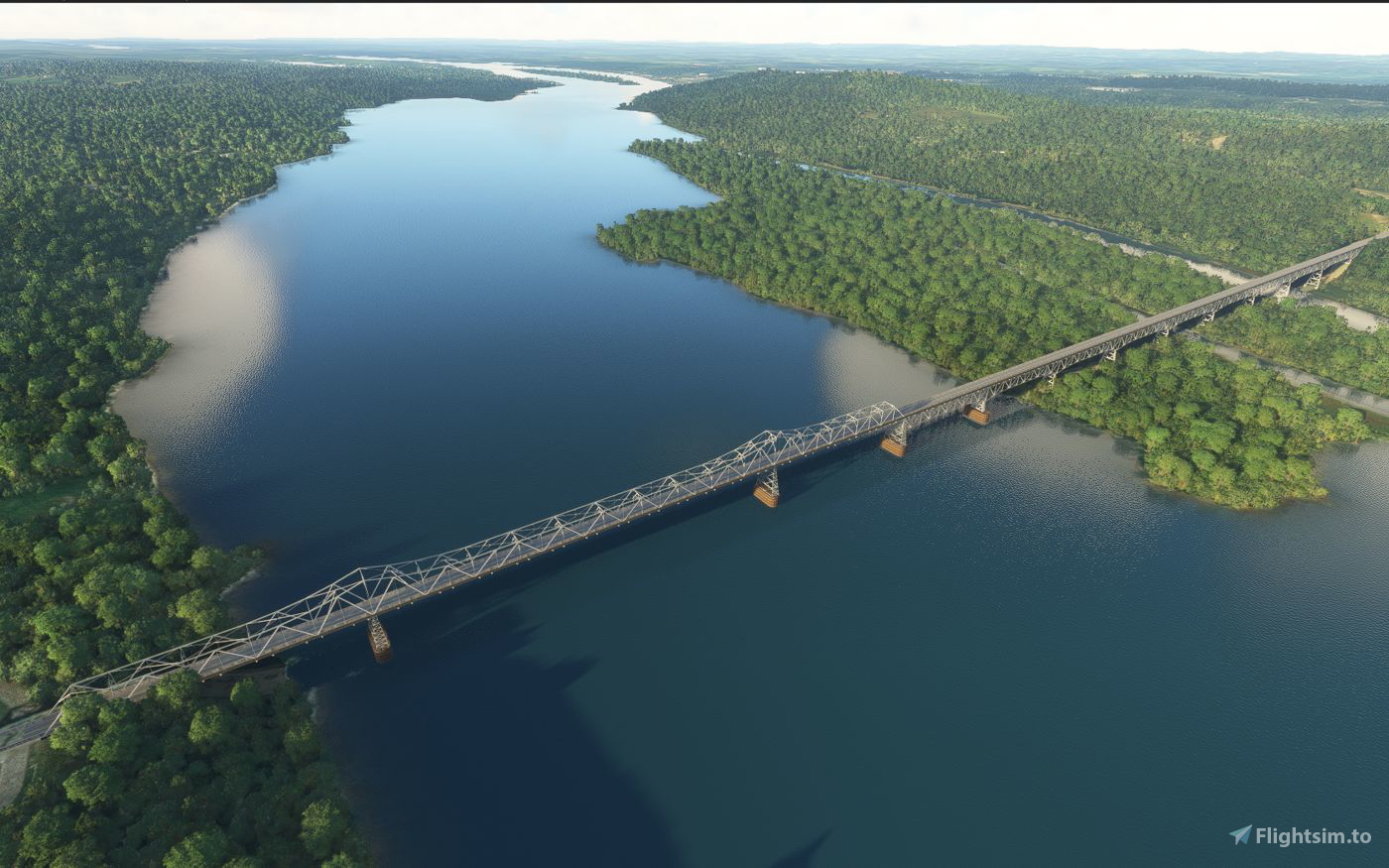 Rip Van Winkle Bridge, NY, USA for Microsoft Flight Simulator | MSFS