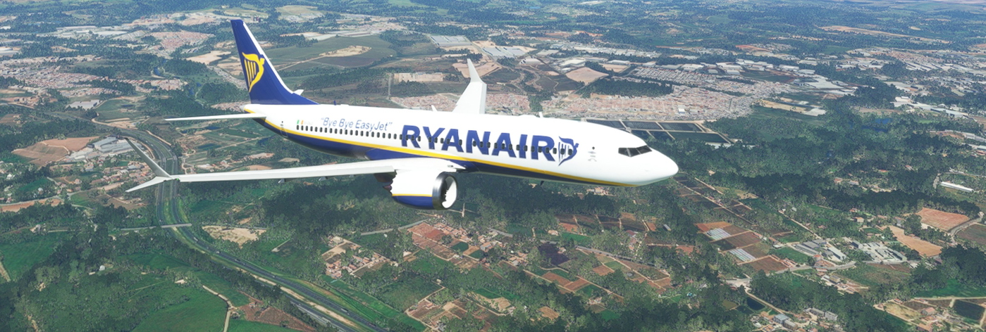 RYANAIR BYE BYE EASYJET WITH WINGLETS for Microsoft Flight Simulator | MSFS