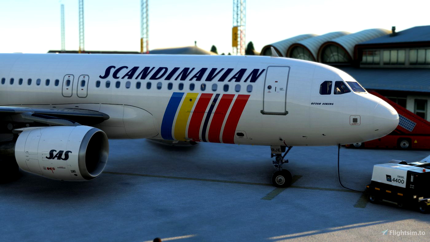 SAS Retro (Scandinavian Belly Stripes) | SE-RJE | Fenix A320 for ...