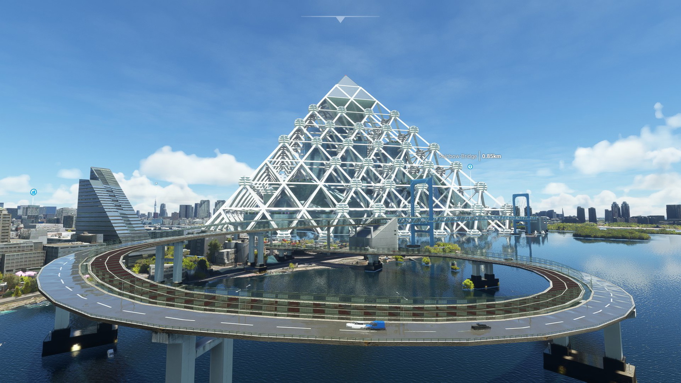 Tokyo's Mega 🔼 Pyramid City för Microsoft Flight Simulator | MSFS
