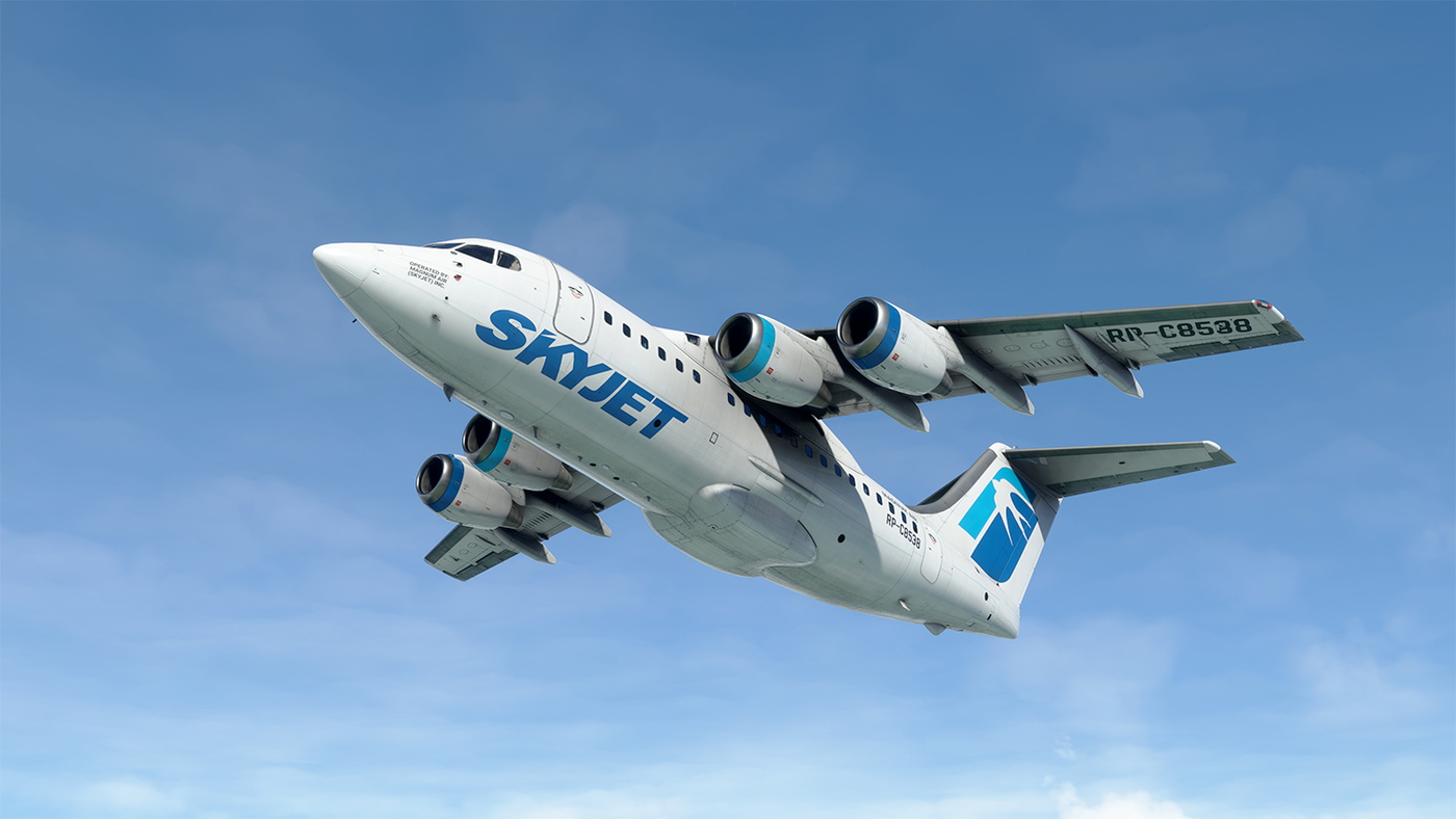 SkyJet Airlines - Just Flight BAe-146-100. for Microsoft Flight ...