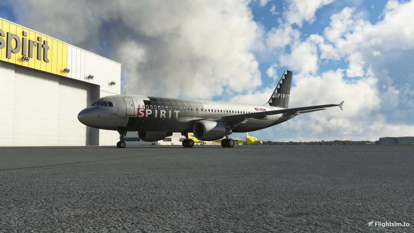 Spirit - "Silver Checkers" [4K] - Fenix A320 のために Microsoft Flight ...