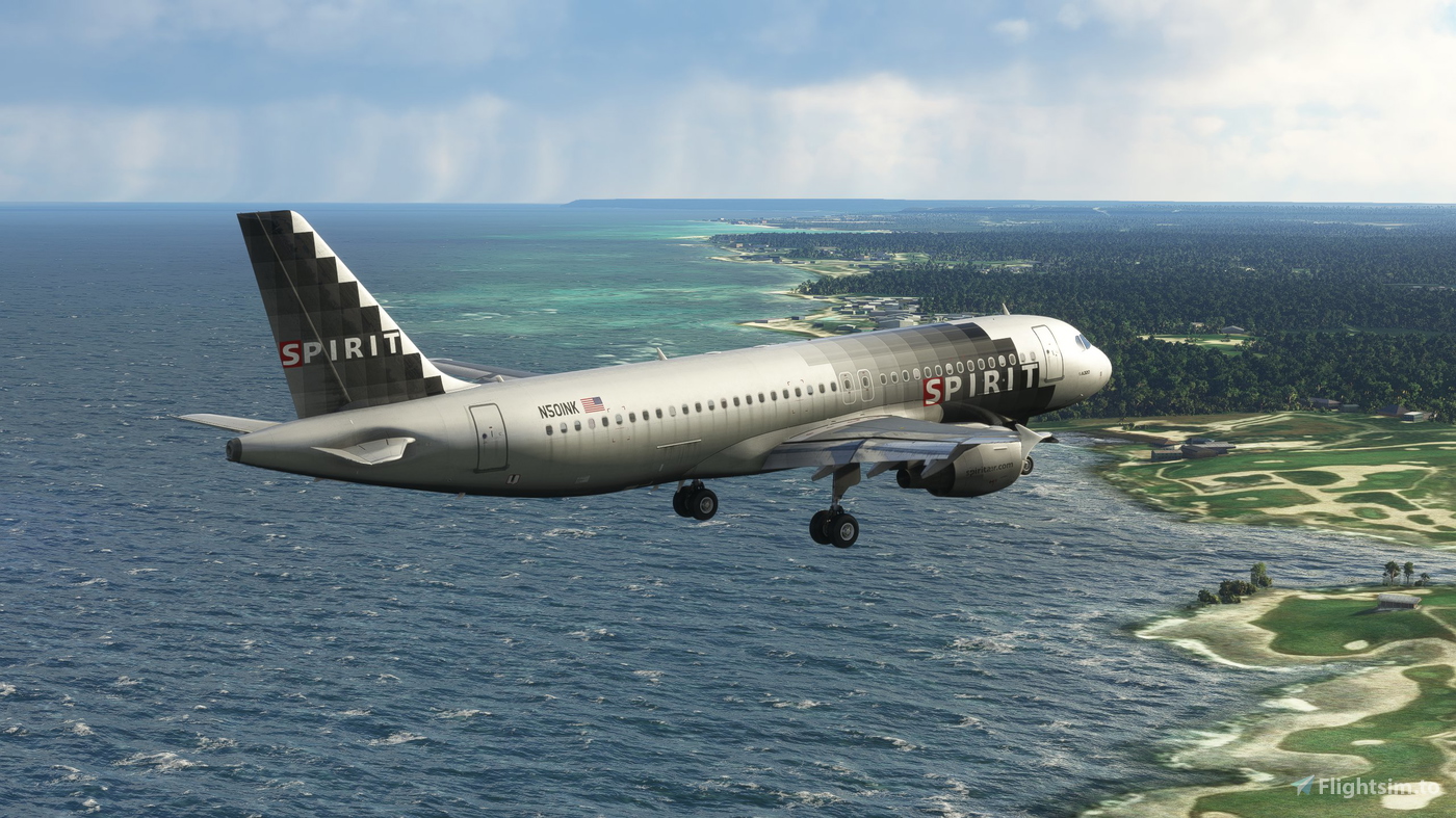 Spirit - "Silver Checkers" [4K] - Fenix A320 for Microsoft Flight ...