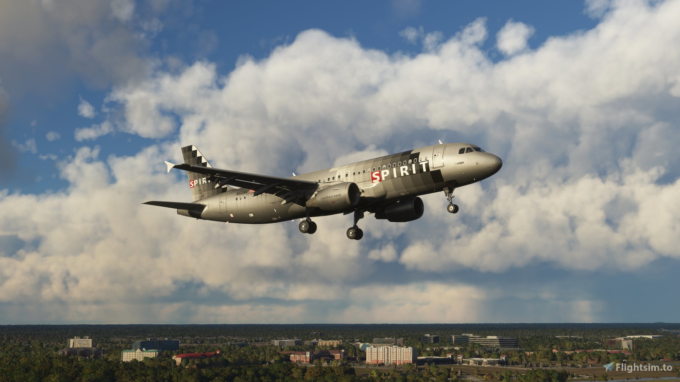 Spirit - "Silver Checkers" [4K] - Fenix A320 for Microsoft Flight ...