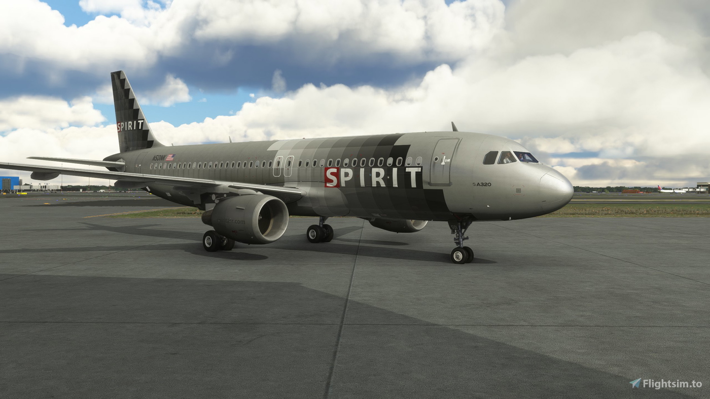 Spirit - "Silver Checkers" [4K] - Fenix A320 for Microsoft Flight ...