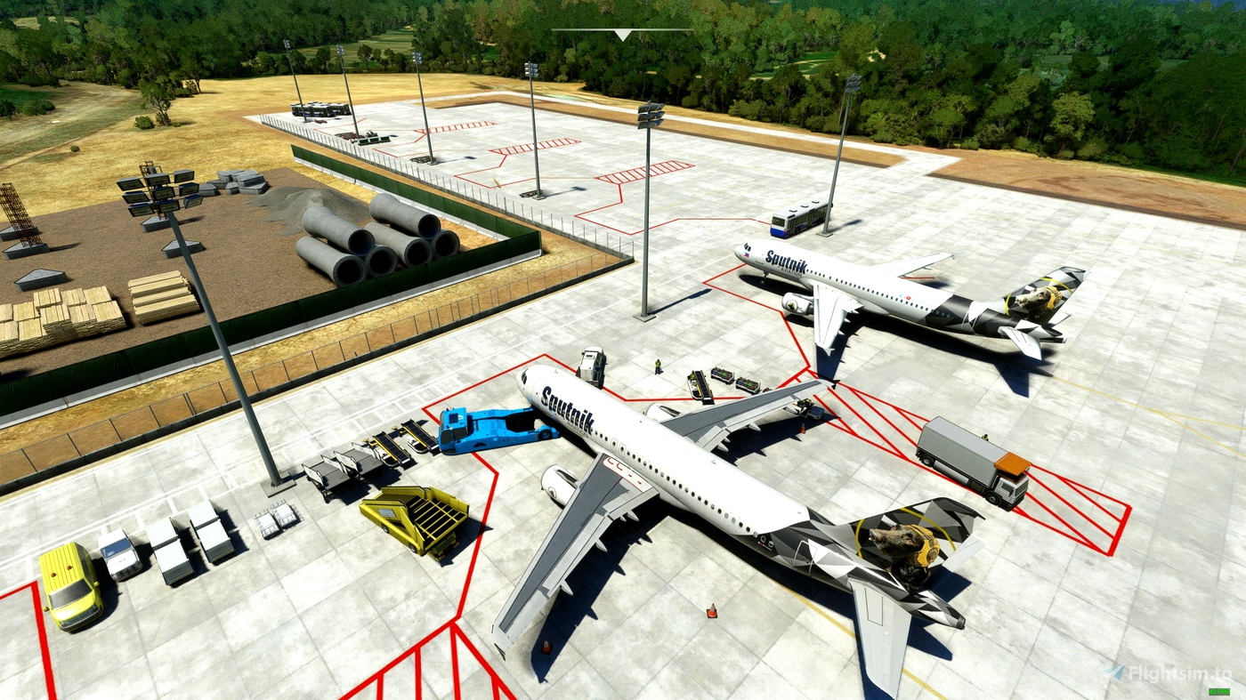 Sputnik Aviation 30k livery (Fenix A320) » Microsoft Flight Simulator